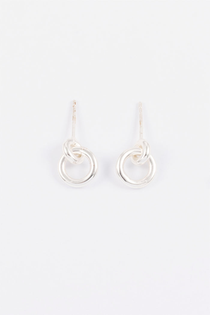 STERLING SILVER POLISHED DOORKNOCKER DROP STUD