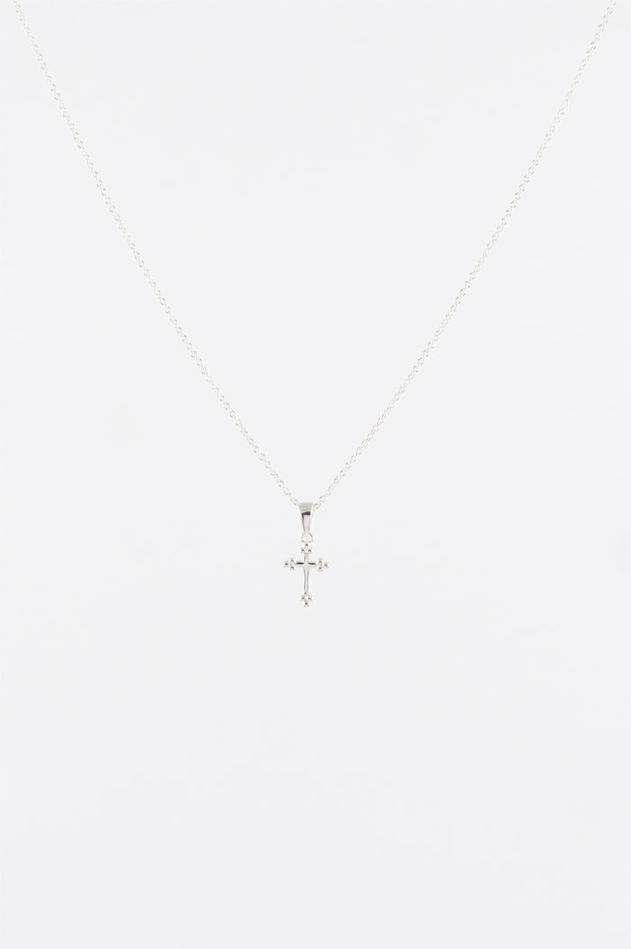 STERLING SILVER BOTONNEE CROSS PENDANT