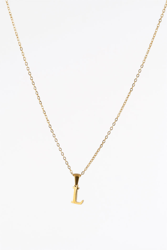 GOLD METAL INITIAL L CHAIN
