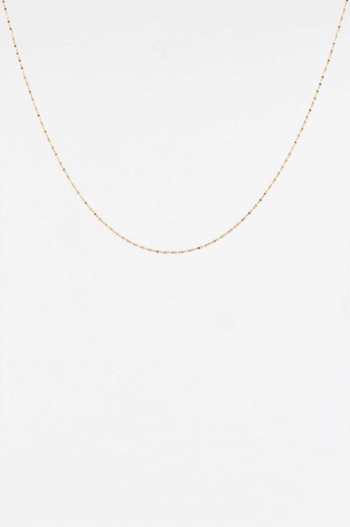 GOLD FINE GLITZY CHAIN NECKLACE