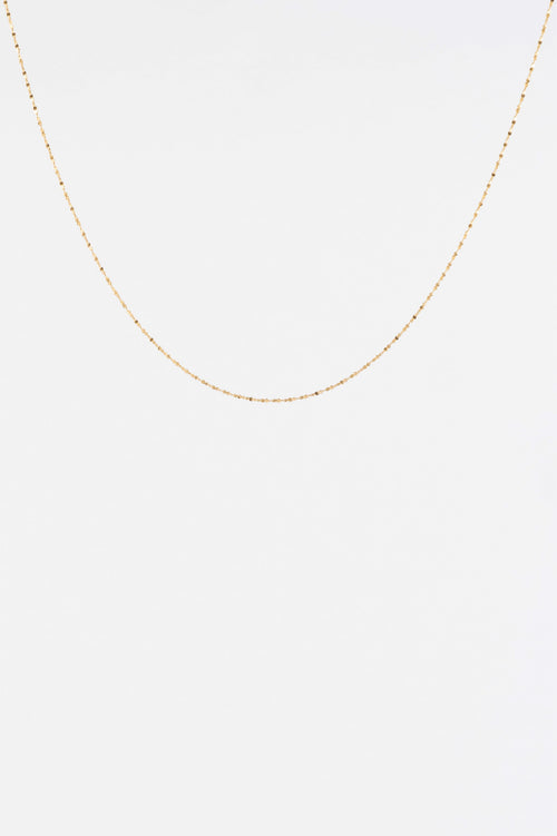 GOLD FINE GLITZY CHAIN NECKLACE