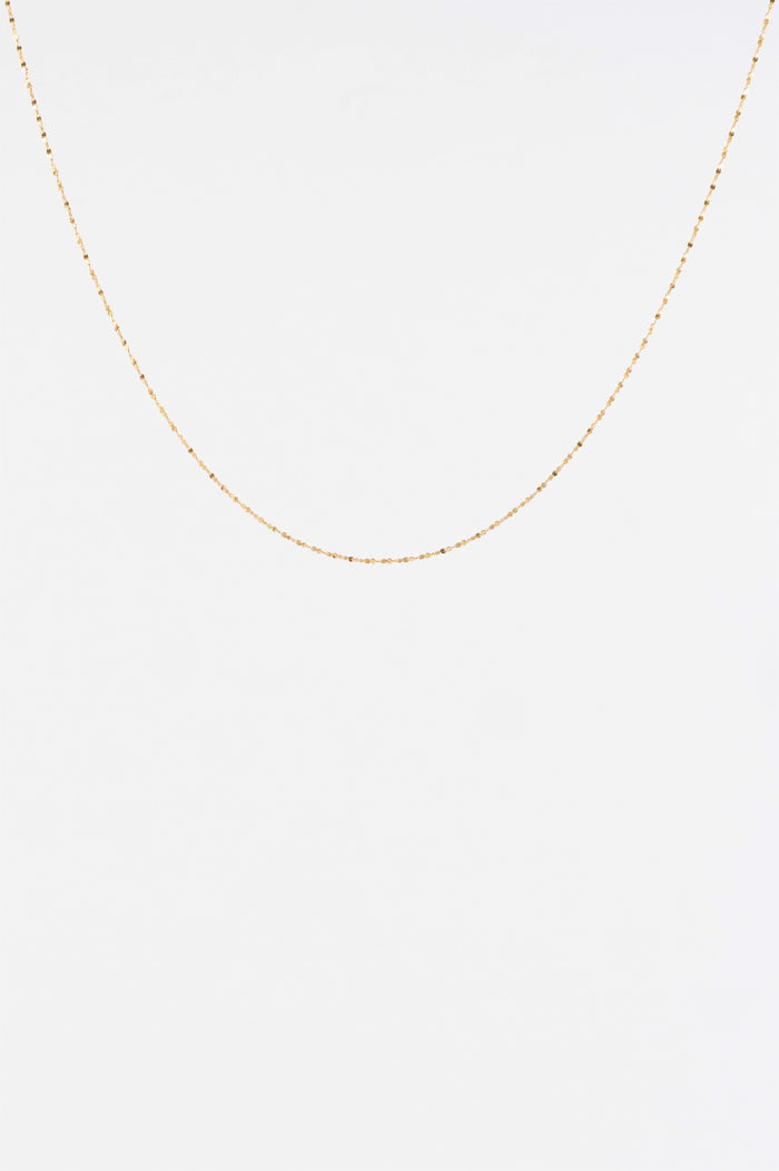 GOLD FINE GLITZY CHAIN NECKLACE