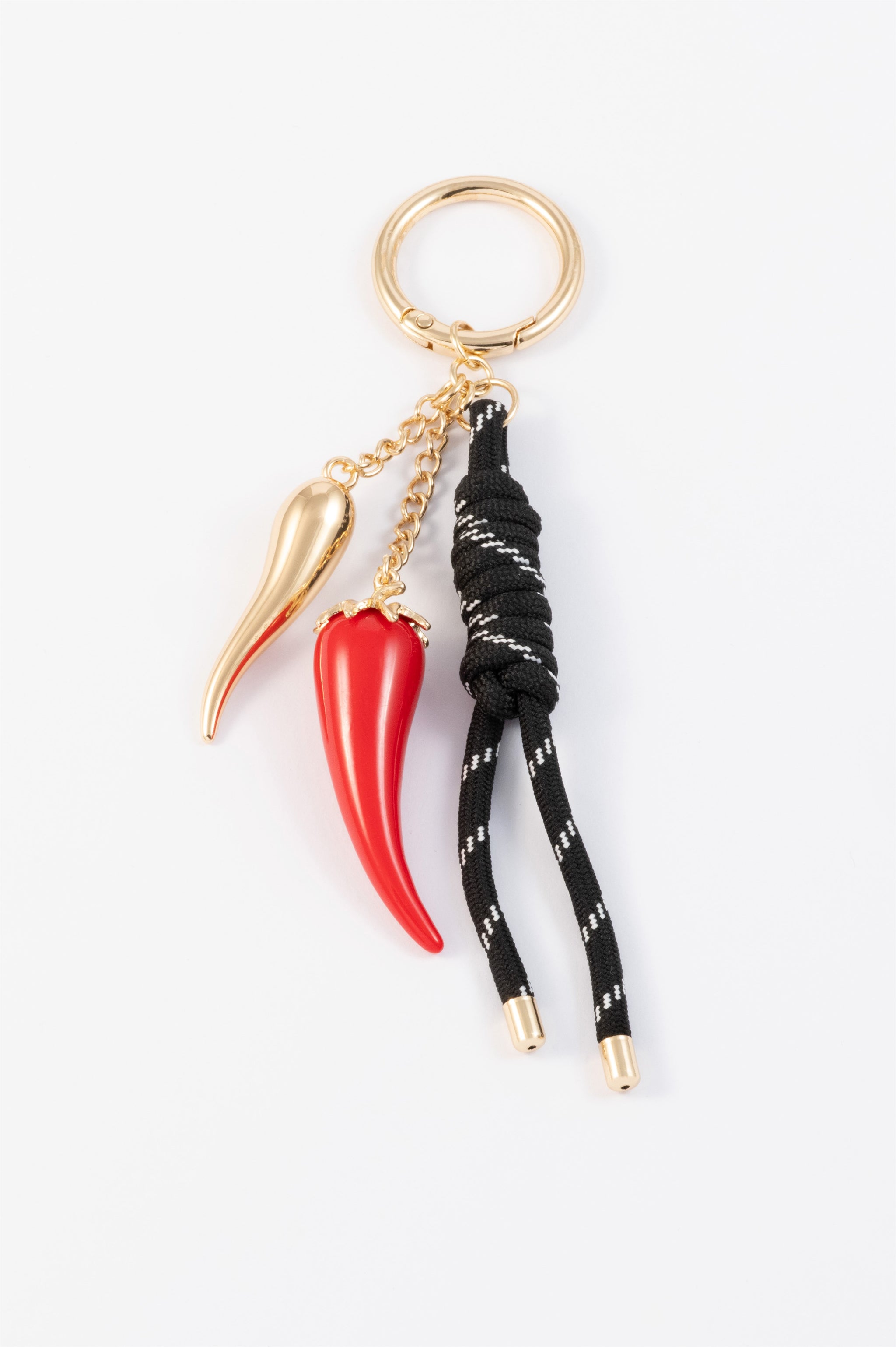 BLACK ROPE CHILLI BAG CHARM