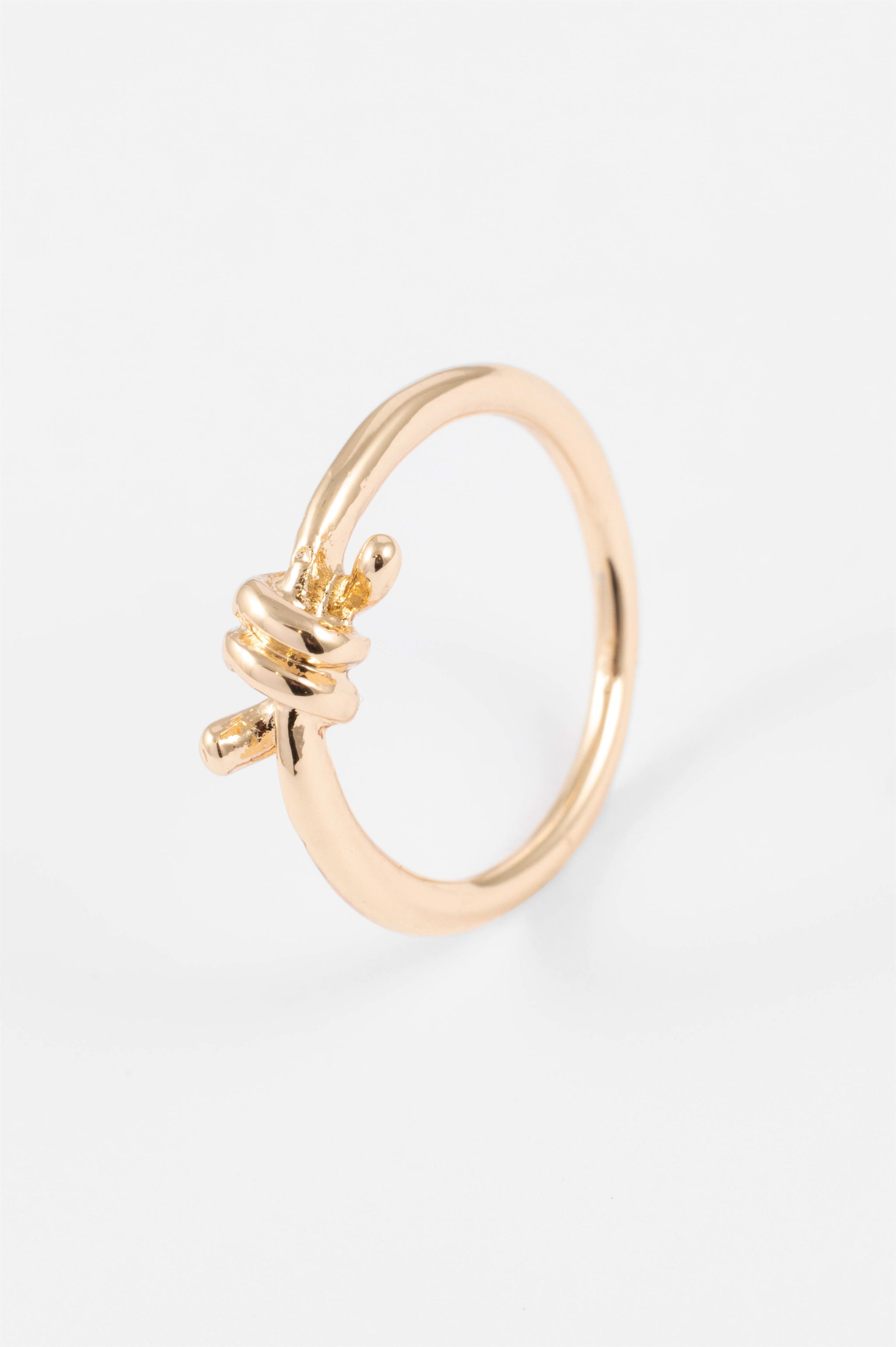 GOLD WIRE KNOT RING - SM
